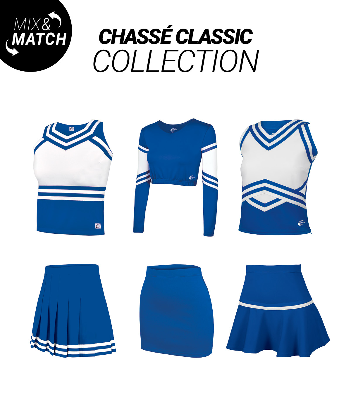 Chasse Classic Knife-Pleat Skirt - Cheer Uniforms | Omni Cheer