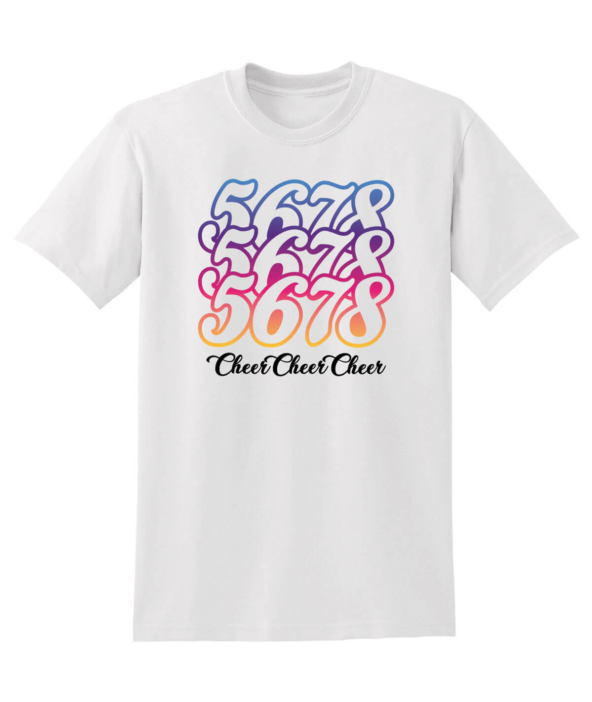 5678 Cheer Cheer Cheer Tee - Cheer Graphic Tops | Omni Cheer