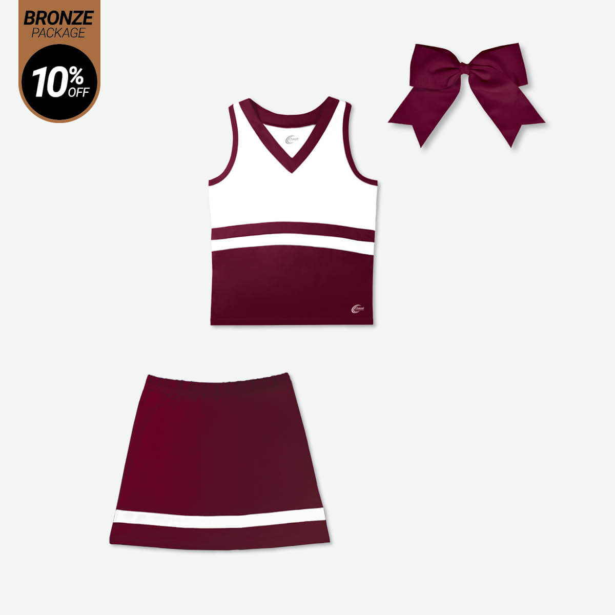 Cheerleading Packages with Uniform, Socks, Poms and Shoes