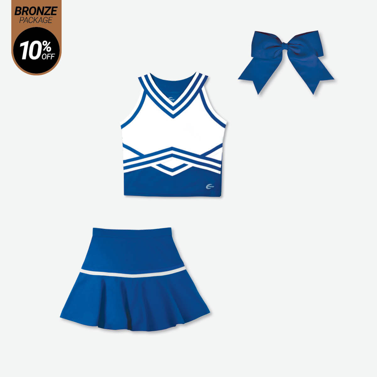 Cheerleading Packages with Uniform, Socks, Poms and Shoes