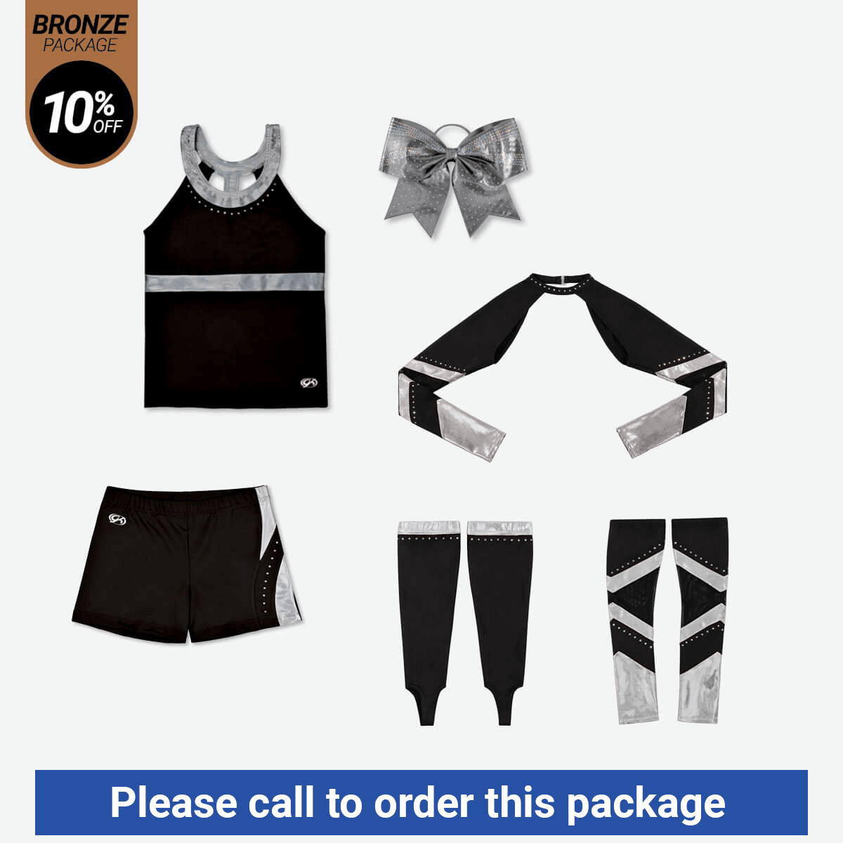 Cheerleading Packages with Uniform, Socks, Poms and Shoes