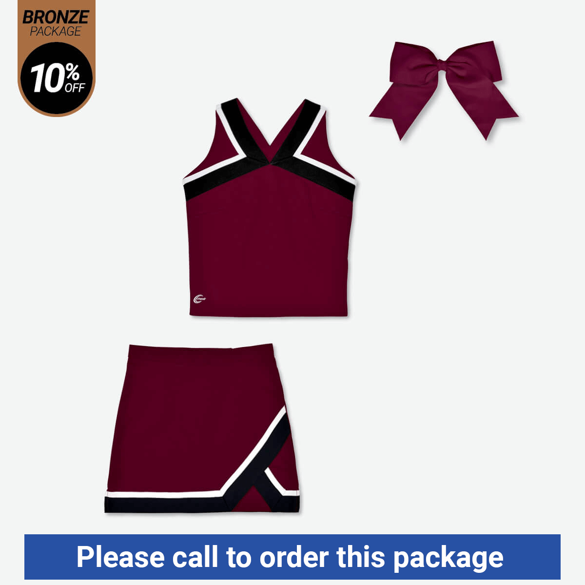 Cheerleading Packages with Uniform, Socks, Poms and Shoes