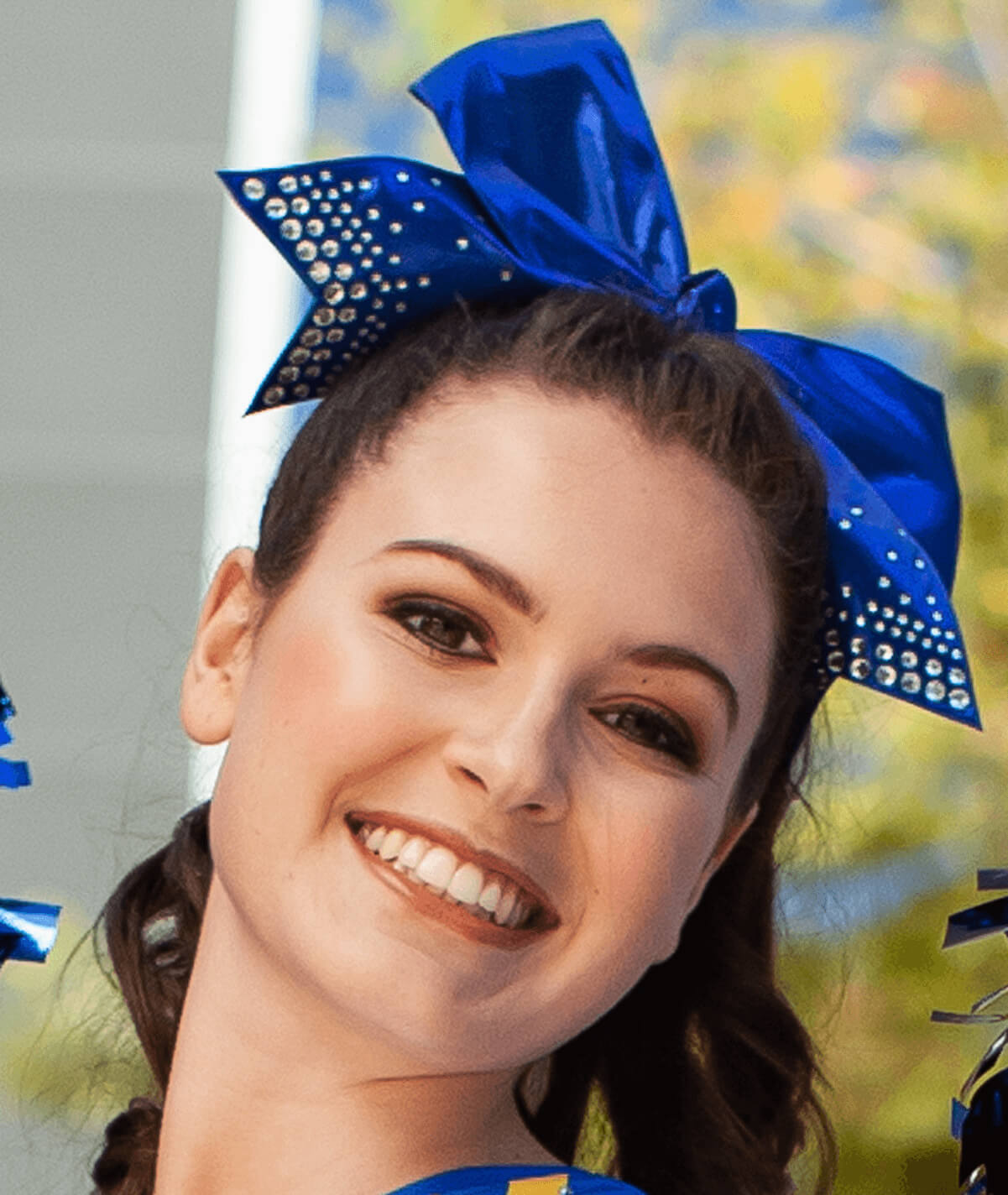 Chasse Metallic Rhinestone Performance Hair Bow - Cheer Bows | Omni Cheer