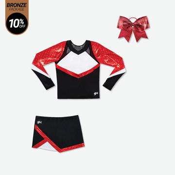 Cheerleading Packages with Uniform, Socks, Poms and Shoes