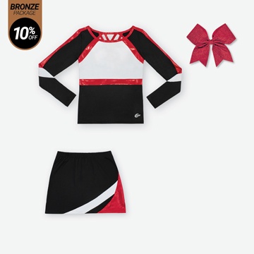 Cheerleading Packages with Uniform, Socks, Poms and Shoes