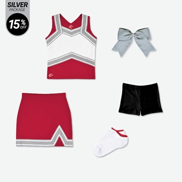 Cheerleading Packages with Uniform, Socks, Poms and Shoes