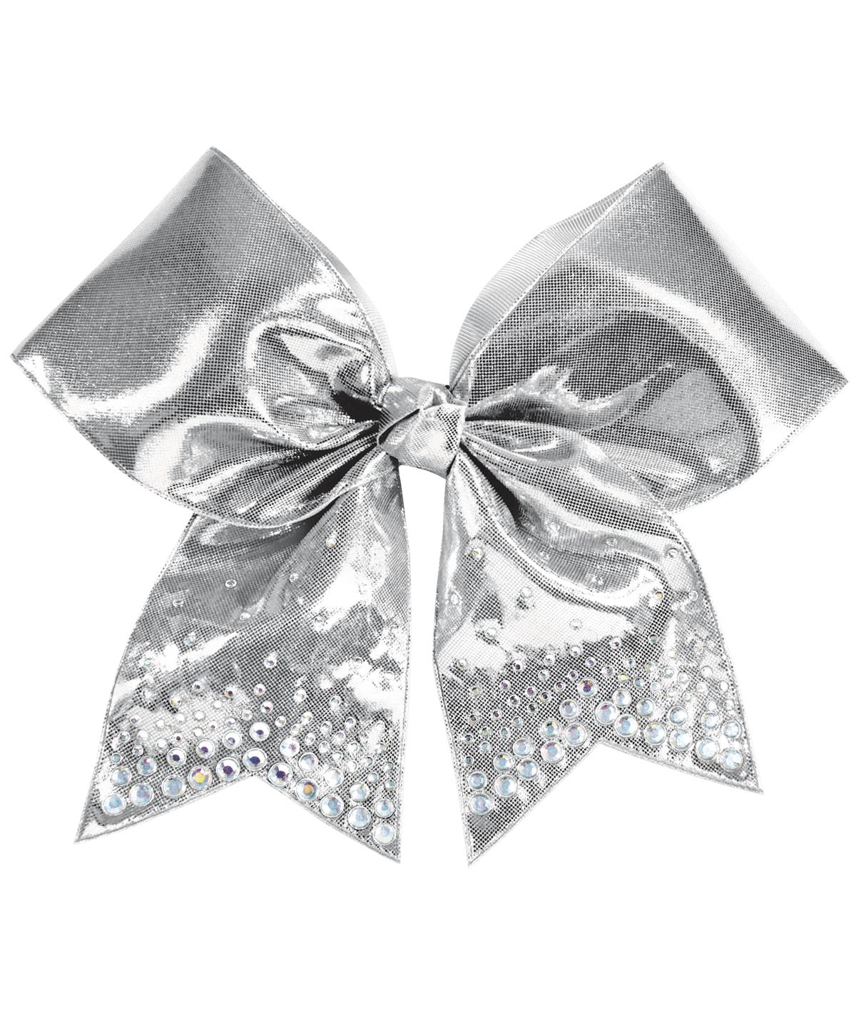 Silver Cheer Bow