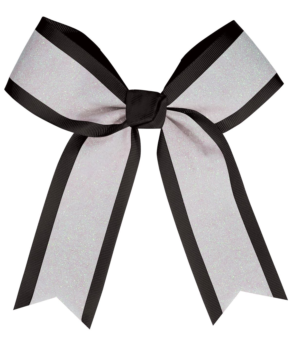 White Cheer Bows With Words
