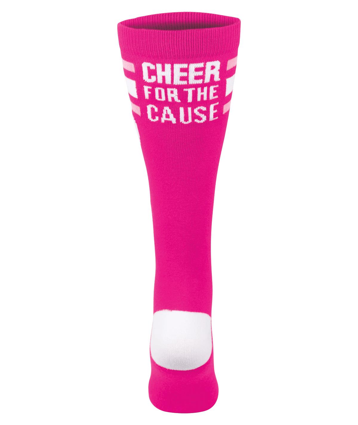 Chasse Cheer for the Cause Ribbon Knee-High Sock - Cheer Socks | Omni Cheer