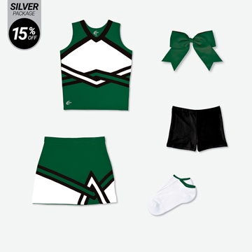 Cheerleading Packages with Uniform, Socks, Poms and Shoes